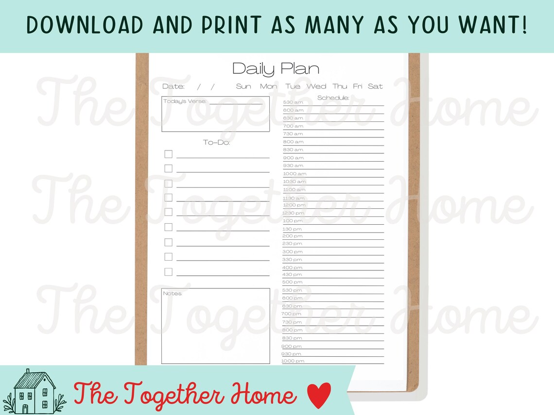 Simple Planner Bundle Printable - Daily Planner - Weekly Planner ...