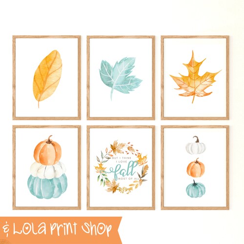 Fall Wall Art Prints Set of 12 Printable Fall Wall Art - Etsy