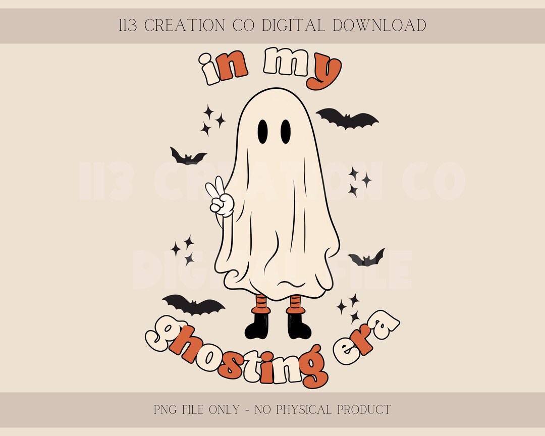 In My Ghosting Era Png, Funny Cute Halloween Design, Peace Out Ghost ...