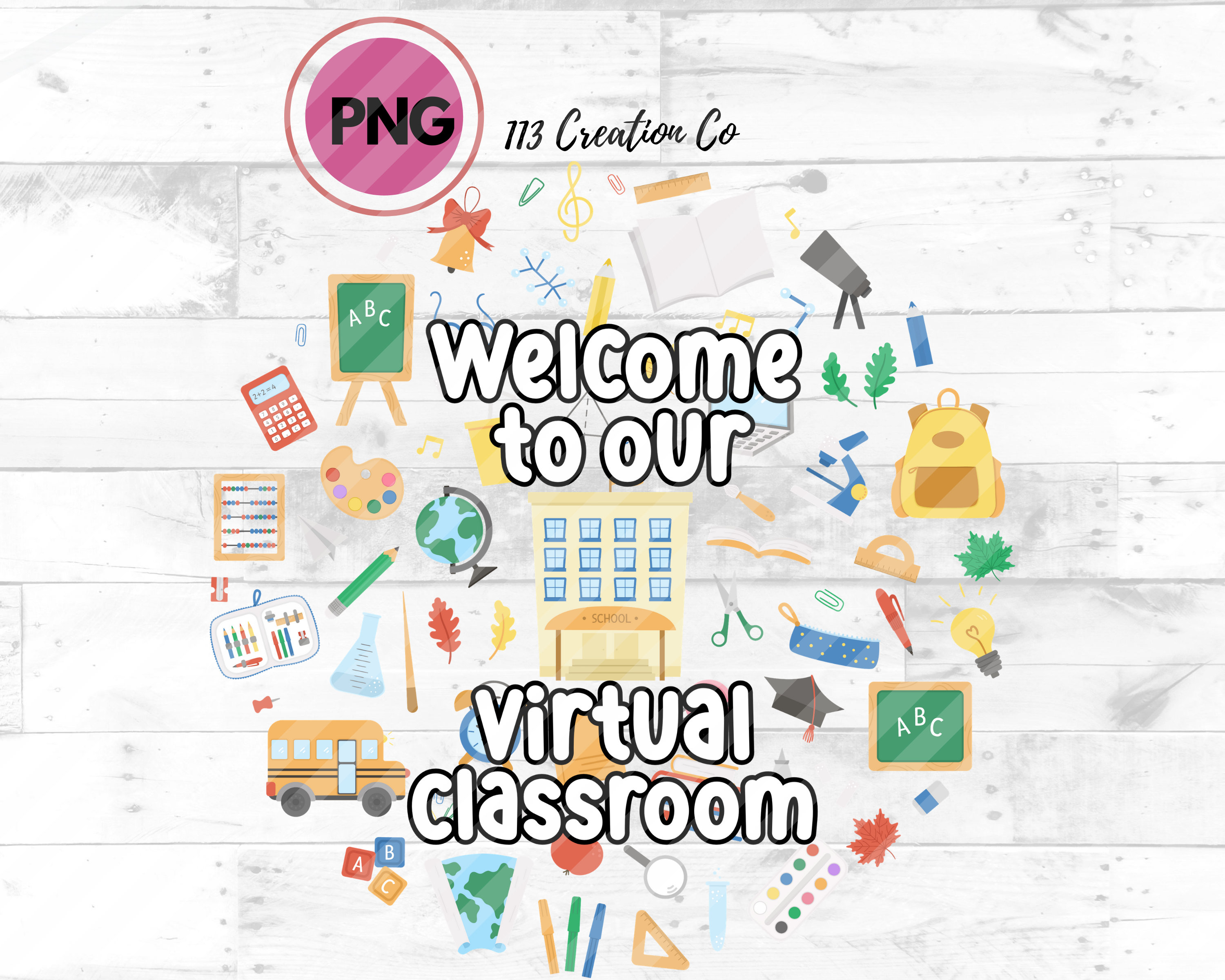 Welcome to our Virtual Classroom Virtual Classroom Banner for | Etsy