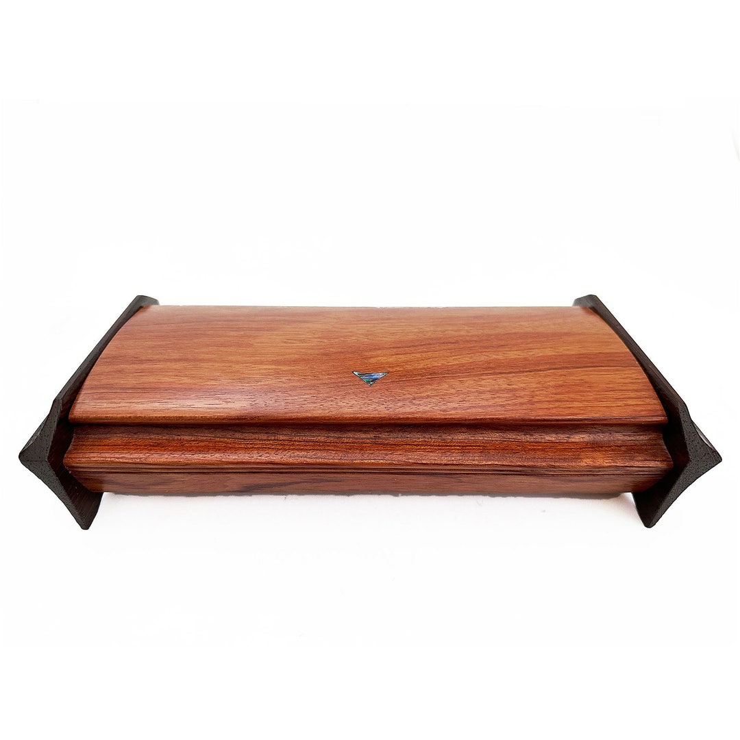 Decorative Wood Box Bubinga With Wenge Accents Jewelry Valet or ...