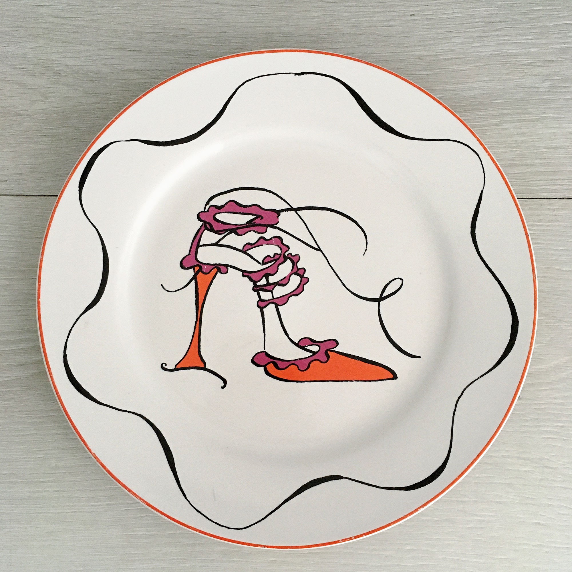 Rosanna Parisian High Heel Shoe Dessert Luncheon Plates set of 4 - Etsy