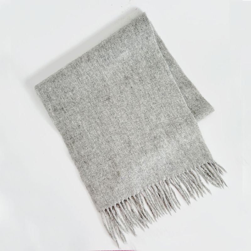 Grey Scarf - Etsy