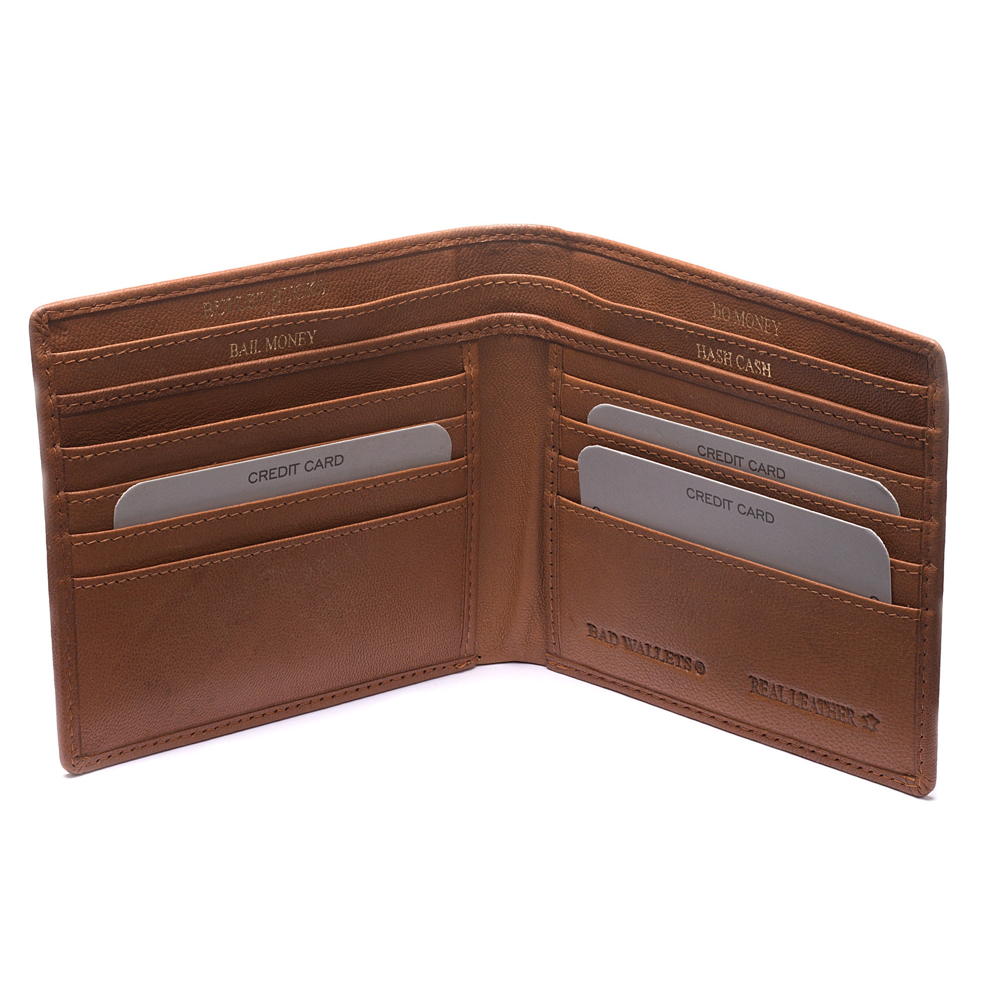 BAD MOTHER FUCKER Real Leather Wallet, Embroidered - Bad Wallets ...