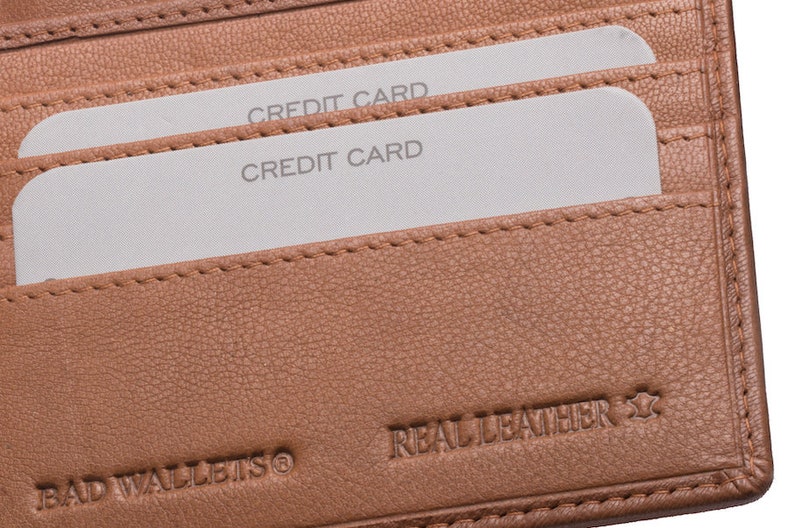 BAD MOTHER FUCKER Cartera de cuero real, con licencia de Bad Wallets ...