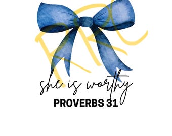 She is Worthy PNG - Etsy