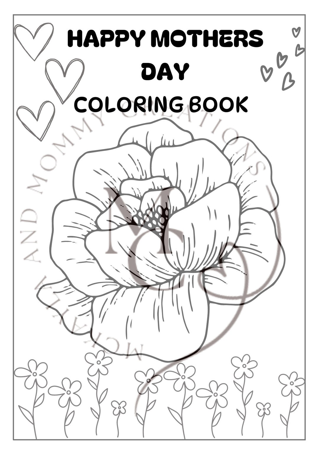 Mother's Day Coloring Book - Etsy
