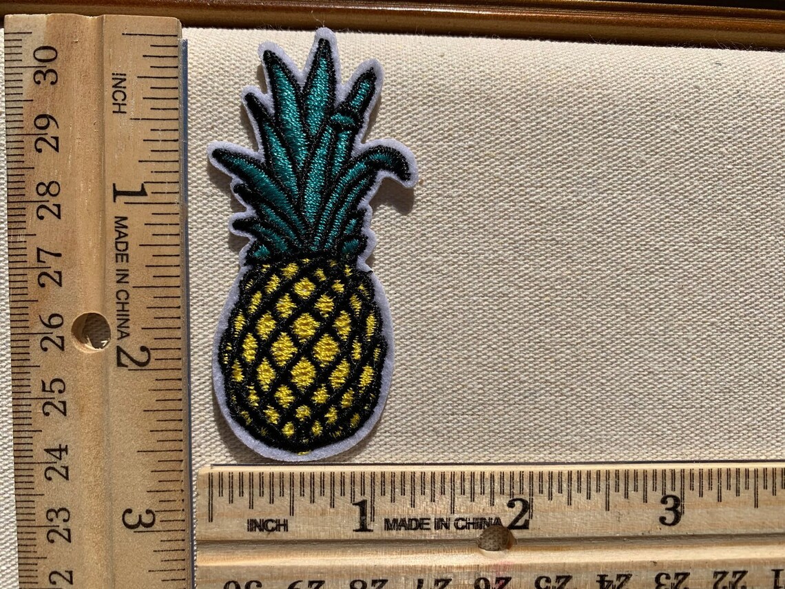 Pineapple Iron on Patch 2.5 Inch Face Cover Patch Iron on - Etsy