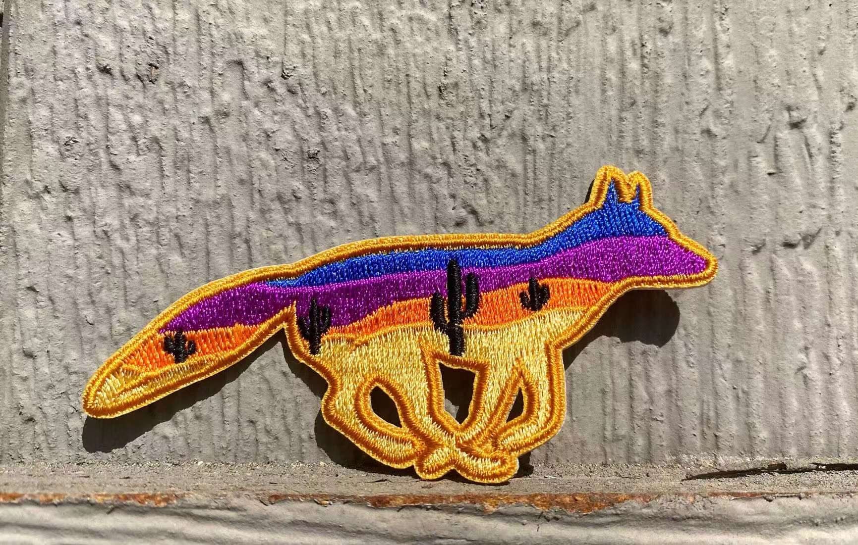 Patch CoyoteIron On Patch3.6 Inch Embroidered | Etsy