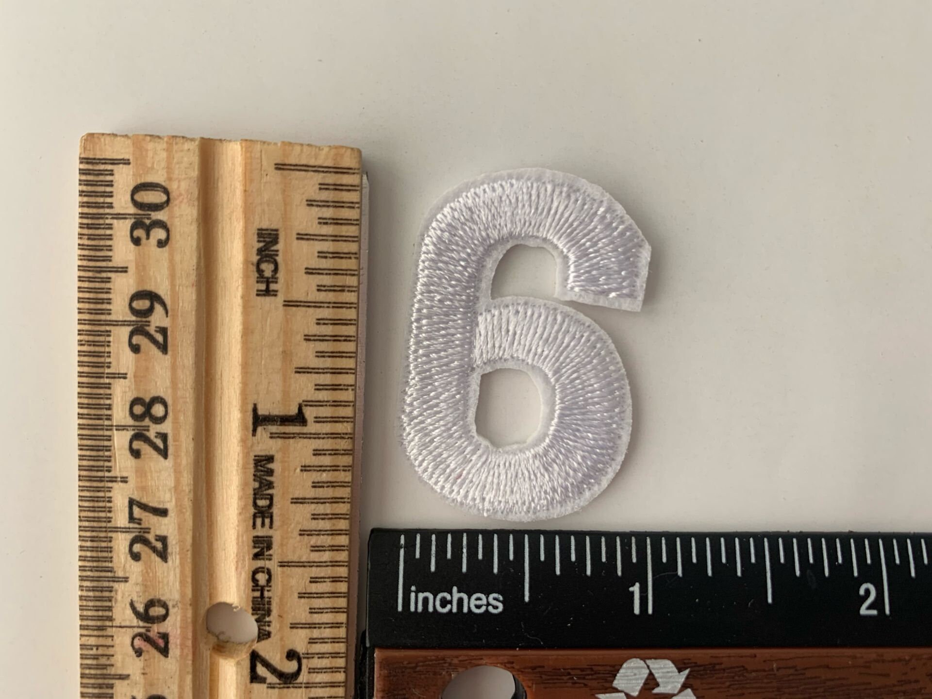 1.4 Inch Number Patch White Numbers Iron on Patchdiy Gift | Etsy
