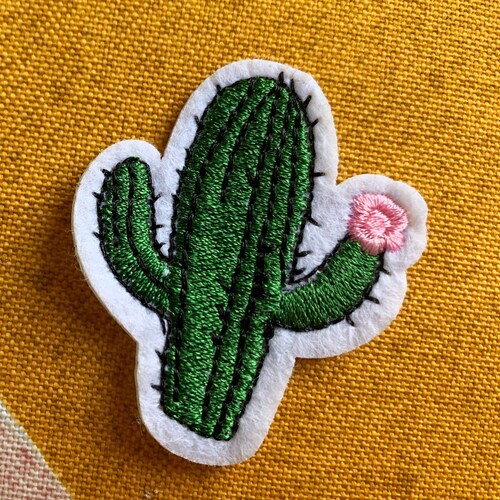 Face Mask Patch Mini Cactus 2 Inch Iron On Patch Cactus Etsy