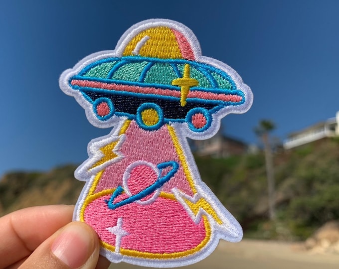 Spaceship Patch, UFO, Patch Space, Iron on Patch,space Patch, Embroidery Patch Sew on Patch ...