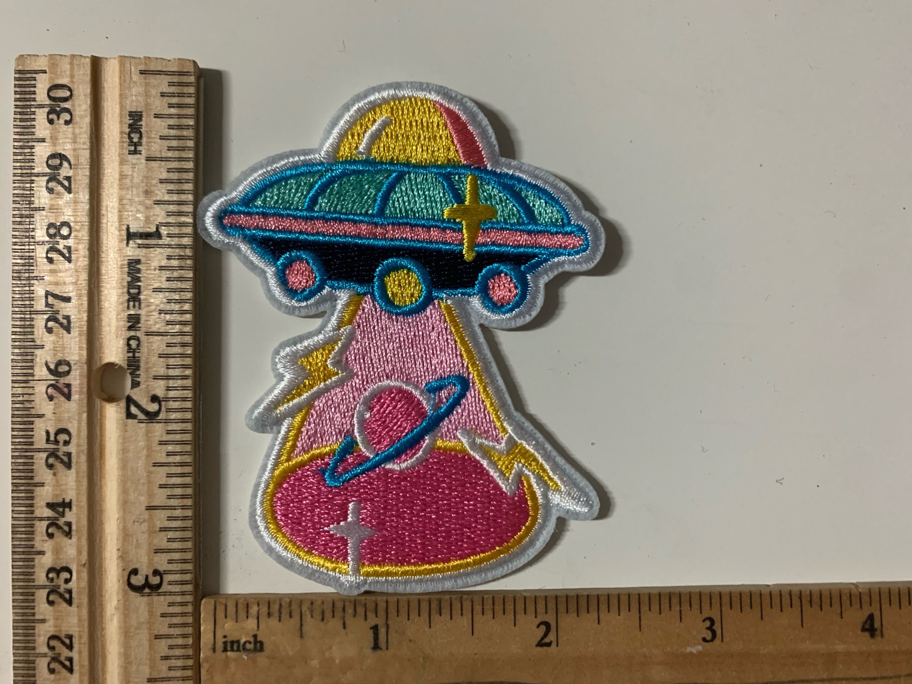 Spaceship Patch UFO Patch Space Iron on Patchspace Patch - Etsy