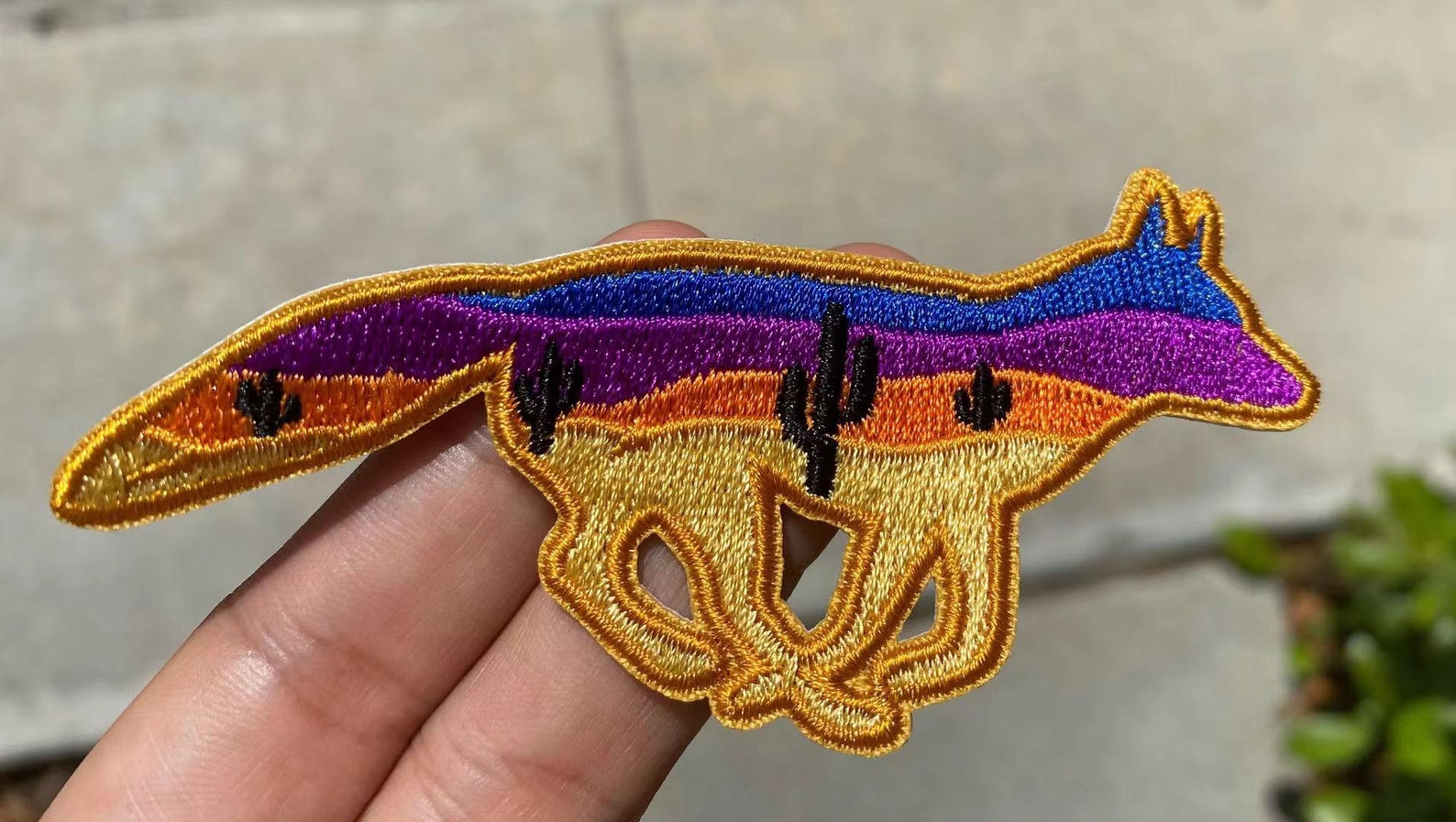 Patch CoyoteIron On Patch3.6 Inch Embroidered | Etsy