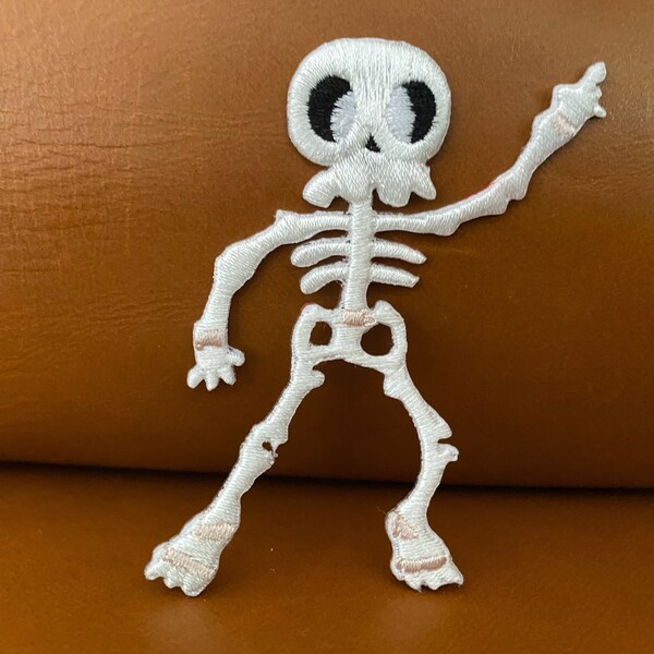 Iron on Patch Skeleton - Etsy