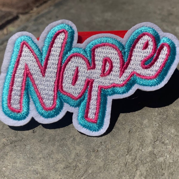 Nope Embroidery - Etsy