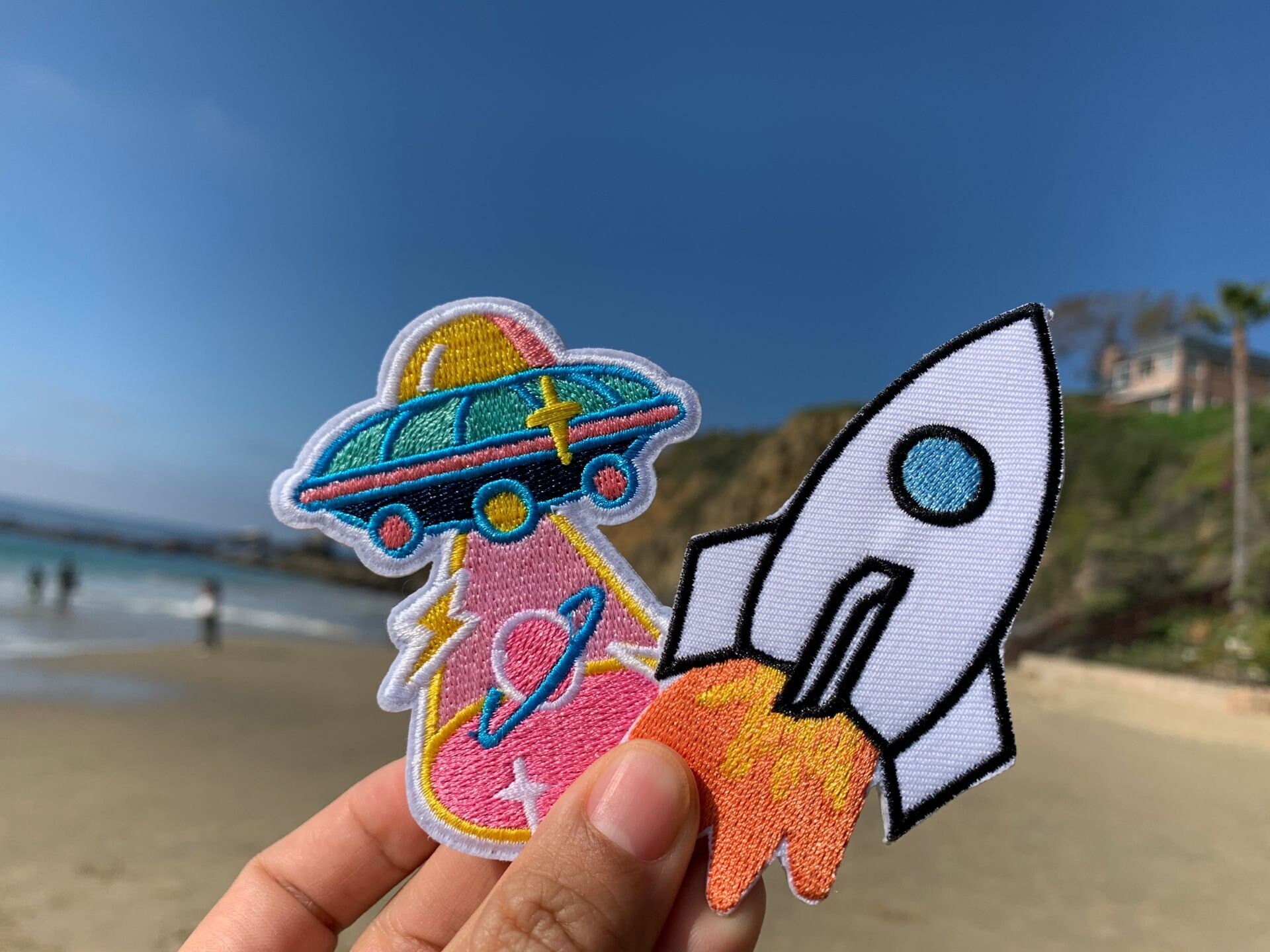 Spaceship Patch UFO Patch Space Iron on Patchspace Patch - Etsy