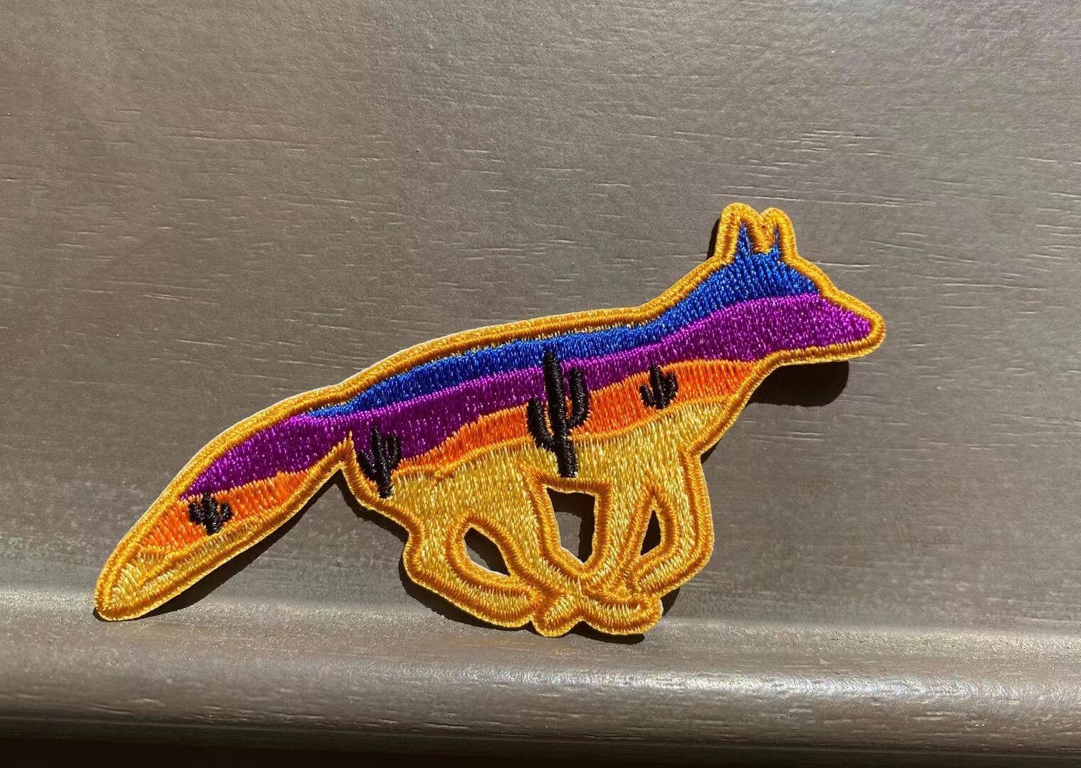 Patch CoyoteIron On Patch3.6 Inch Embroidered | Etsy
