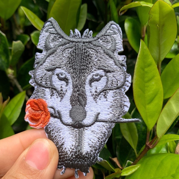 Wolf Applique - Etsy