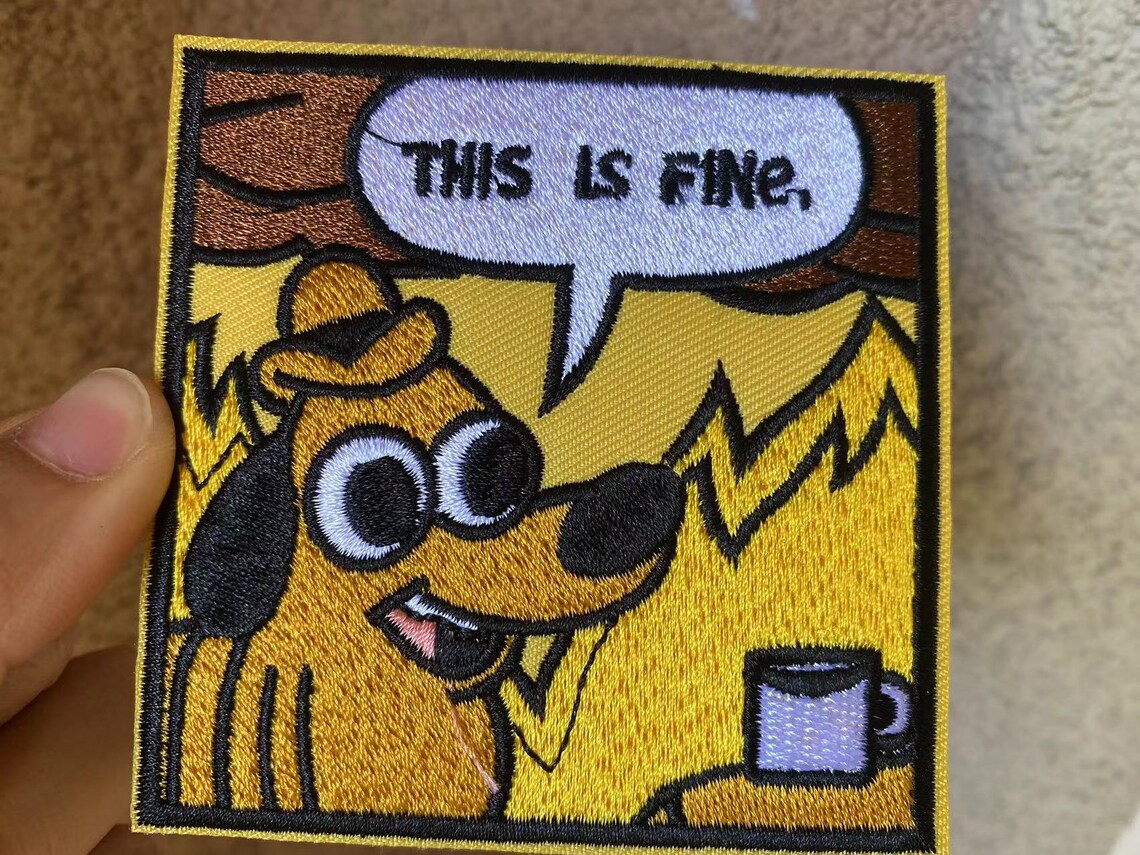 This is Fine 3.3 Inch Patchiron on Patchembroidered Patch - Etsy