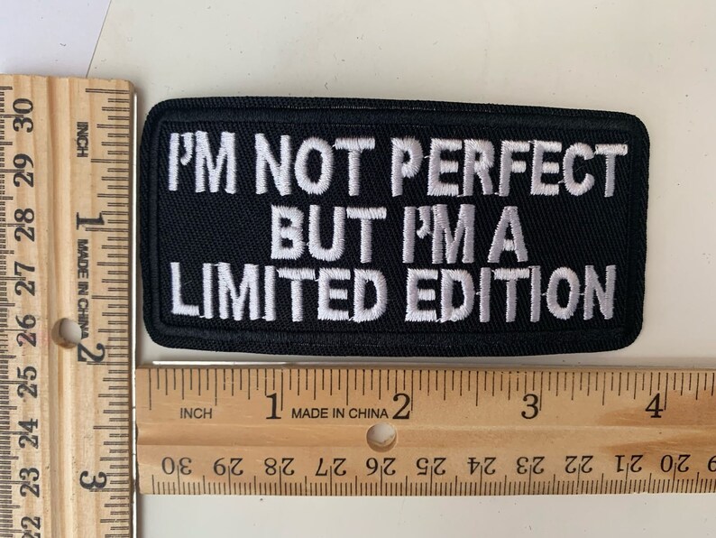 I'm Not Perfect Patch Edition Patch Cecil Pratt Patch - Etsy