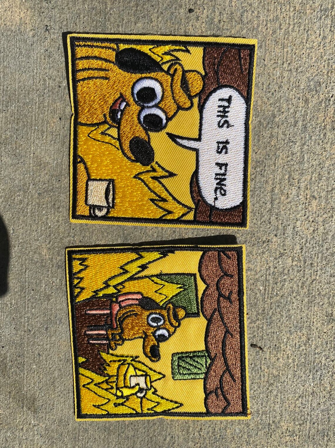 This is Fine 3.3 Inch Patchiron on Patchembroidered Patch - Etsy