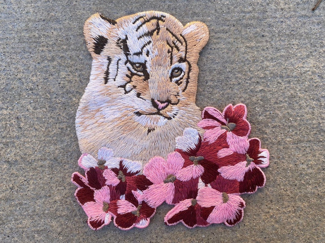 Tiger Patch, Sew on Patch, Cool Patch, Embroidery Patch ,patch for Jacket, Denim, Backpack, Big ...