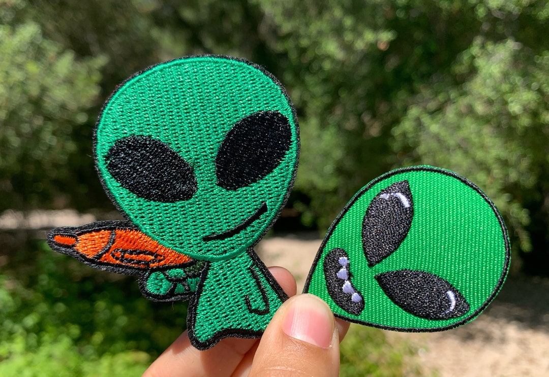 Iron on Patch Aliens 3 Inch Alien Patch Space Craft Funny - Etsy