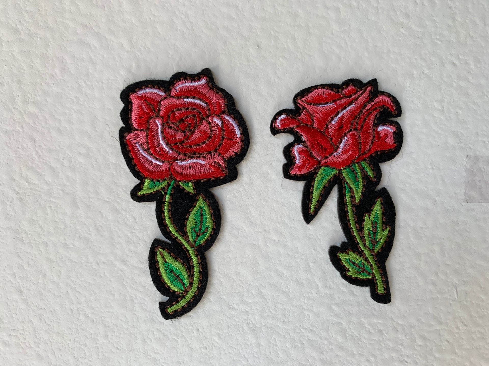 Red Rose Patch2.5 Inch Iron on Patch Sew on Patch Rose - Etsy