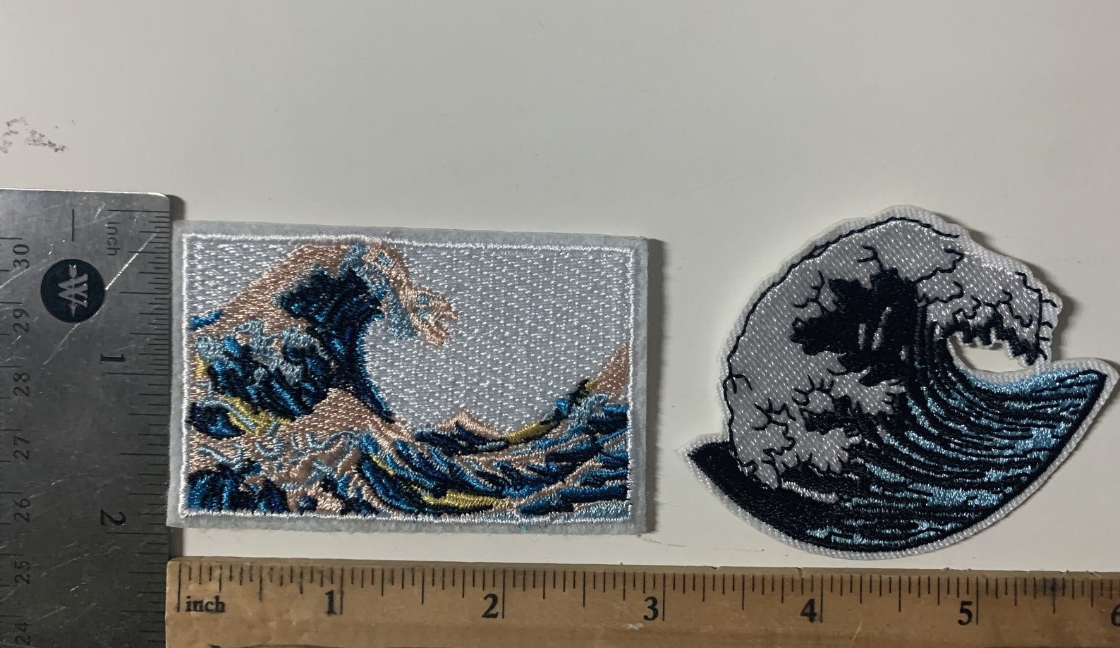 Sea Wave Patch Iron on Patchjapanese Embroidery Patch the - Etsy