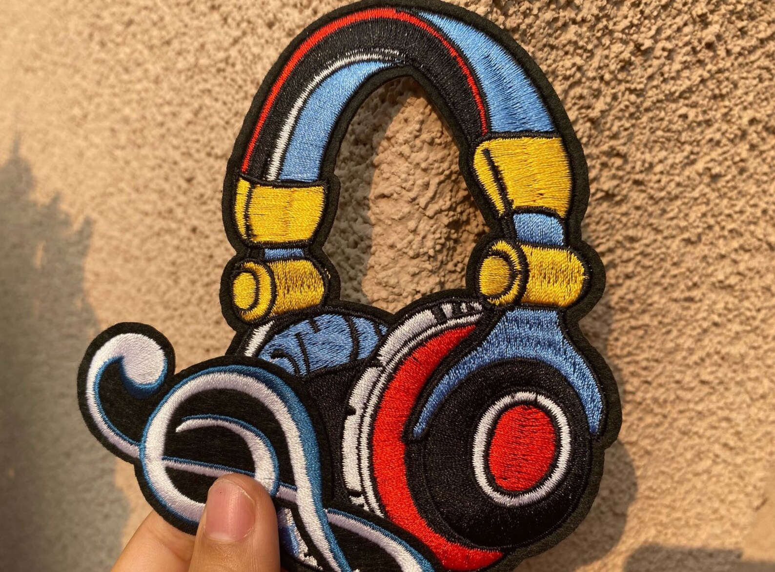 Headset Patch2pcsIron On PatchMusic5 InchBig Funny | Etsy