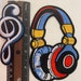 Headset Patch2pcsiron on Patchmusic5 Inchbig Funny - Etsy