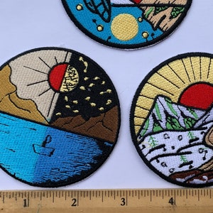 Sunrise, Patch, Adventure, Wild Patch, Outdoor View Patch, Iron on ...