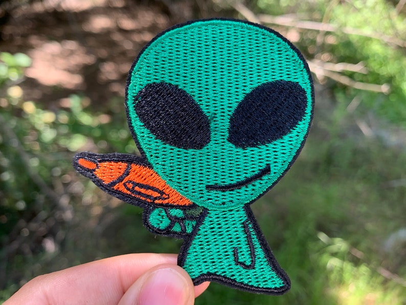 Iron on Patch Aliens 3 Inch Alien Patch Space Craft Funny - Etsy
