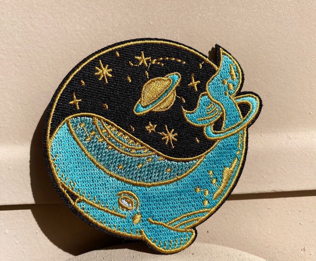 Patch, Whale Patch,2.8 Inch, Iron on Patches, Whale, Embroidery Whale , Sea Patch, Applique ...