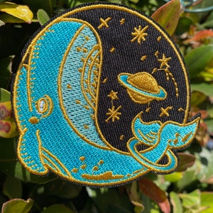 Patch, Whale Patch,2.8 Inch, Iron on Patches, Whale, Embroidery Whale , Sea Patch, Applique ...