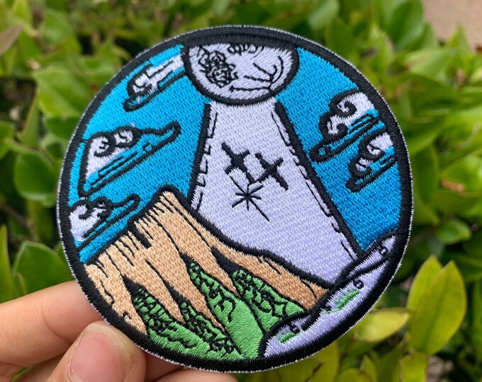 Cliff Patch, 3 Inch Badge, Cloudy Night,adventure Patch, Iron on Patch ...