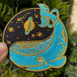 Patch, Whale Patch,2.8 Inch, Iron on Patches, Whale, Embroidery Whale , Sea Patch, Applique ...