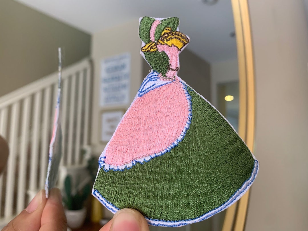 Iron on Patch Gown, Vintage Gown, Princess, Iron on Patch,for Girls ...