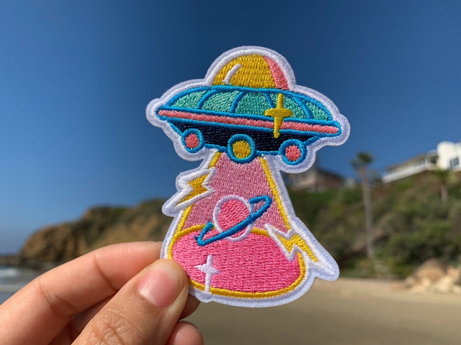 Spaceship Patch UFO Patch Space Iron on Patchspace Patch - Etsy