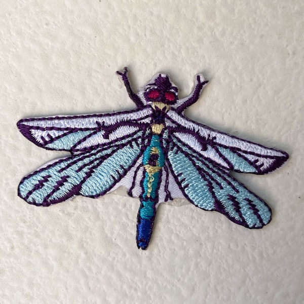Dragonfly Embroidery Patch - Etsy
