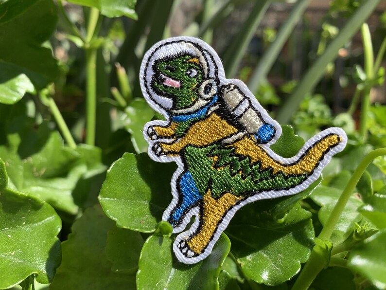 Dinosaur Patch Space Dino Iron on Patch Cute Patch - Etsy