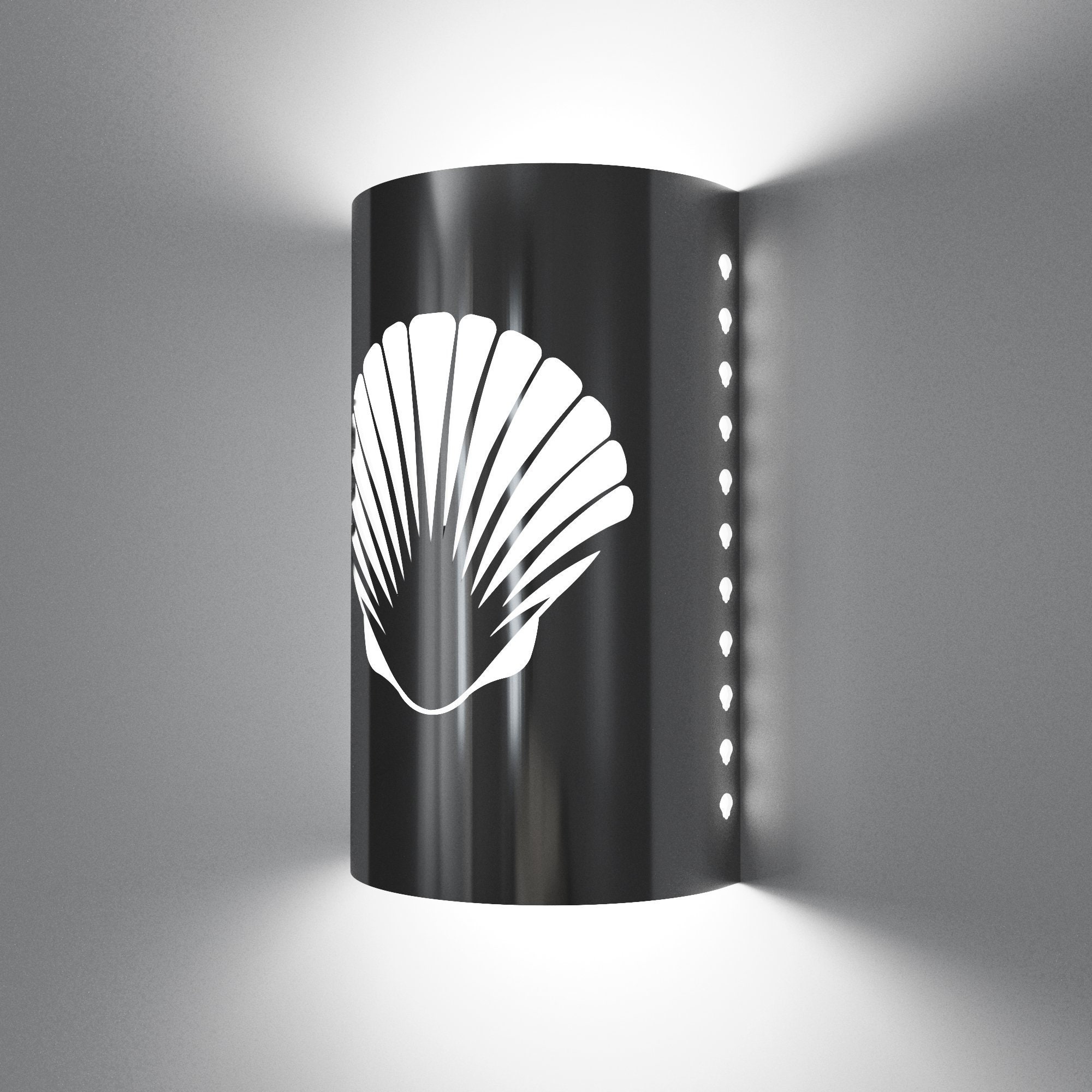 LED Seashell Wall Sconce Coastal Beach Style Decor - Etsy 日本