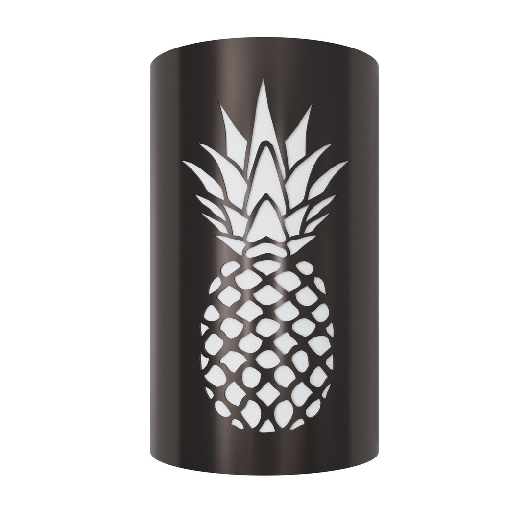 LED Pineapple in Paradise Steel Wall Sconce Indoor/outdoor - Etsy