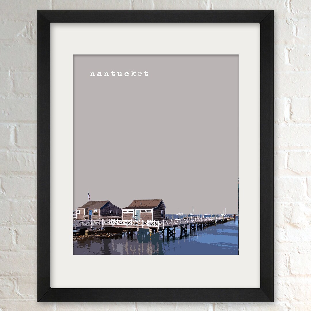 Nantucket MA | City Wall Art | Minimalist Home Decor | Prints, Framed ...