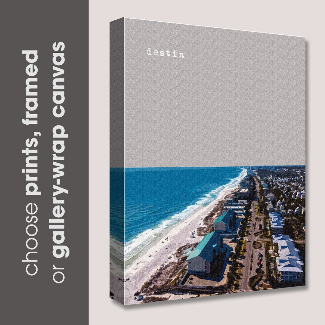 Destin FL | City Wall Art | Minimalist Home Decor | Prints, Framed ...
