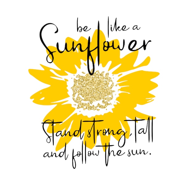 Stand Tall Like a Sunflower - Etsy