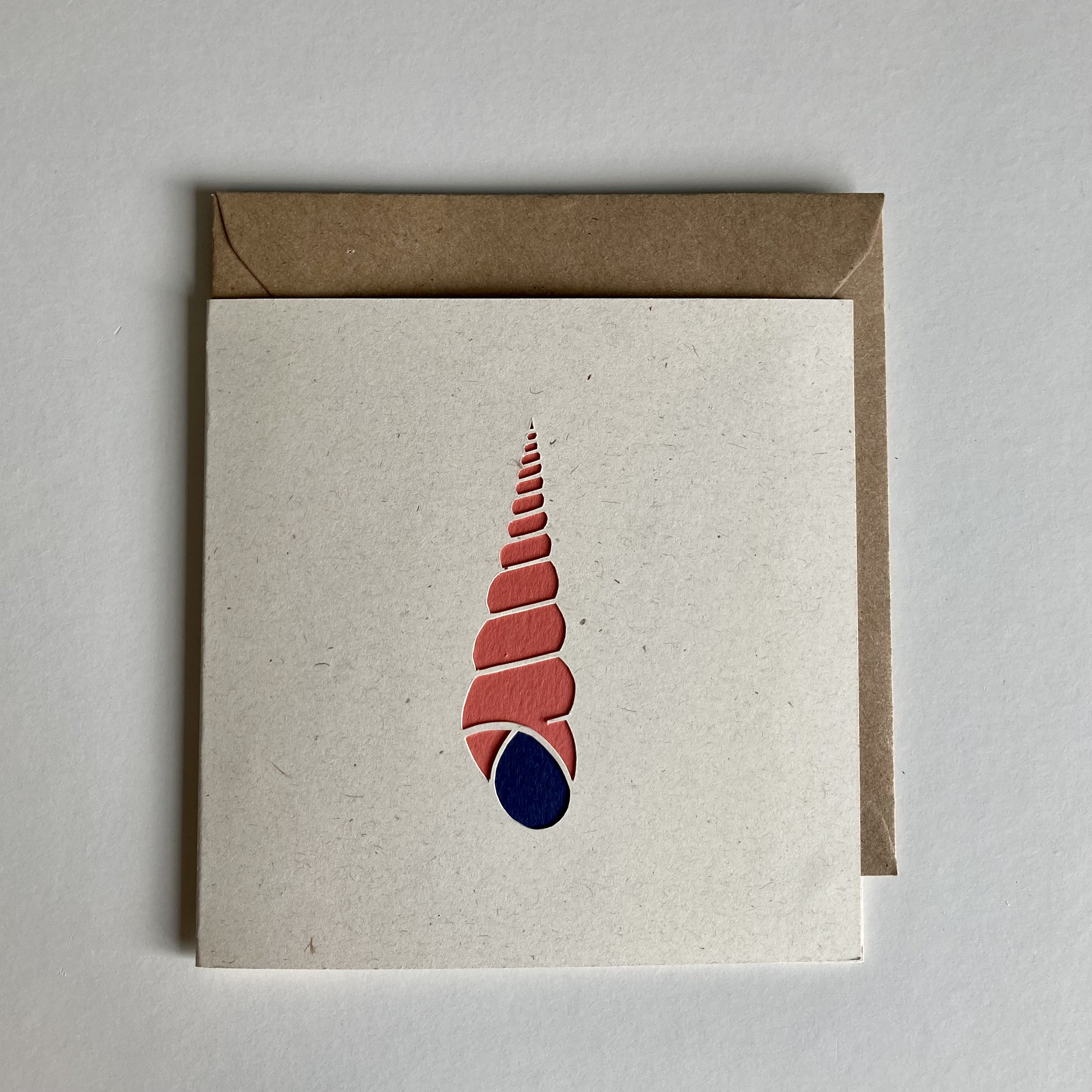 Handmade Papercut Shell Greeting Card-greeting Card-card for Ocean ...