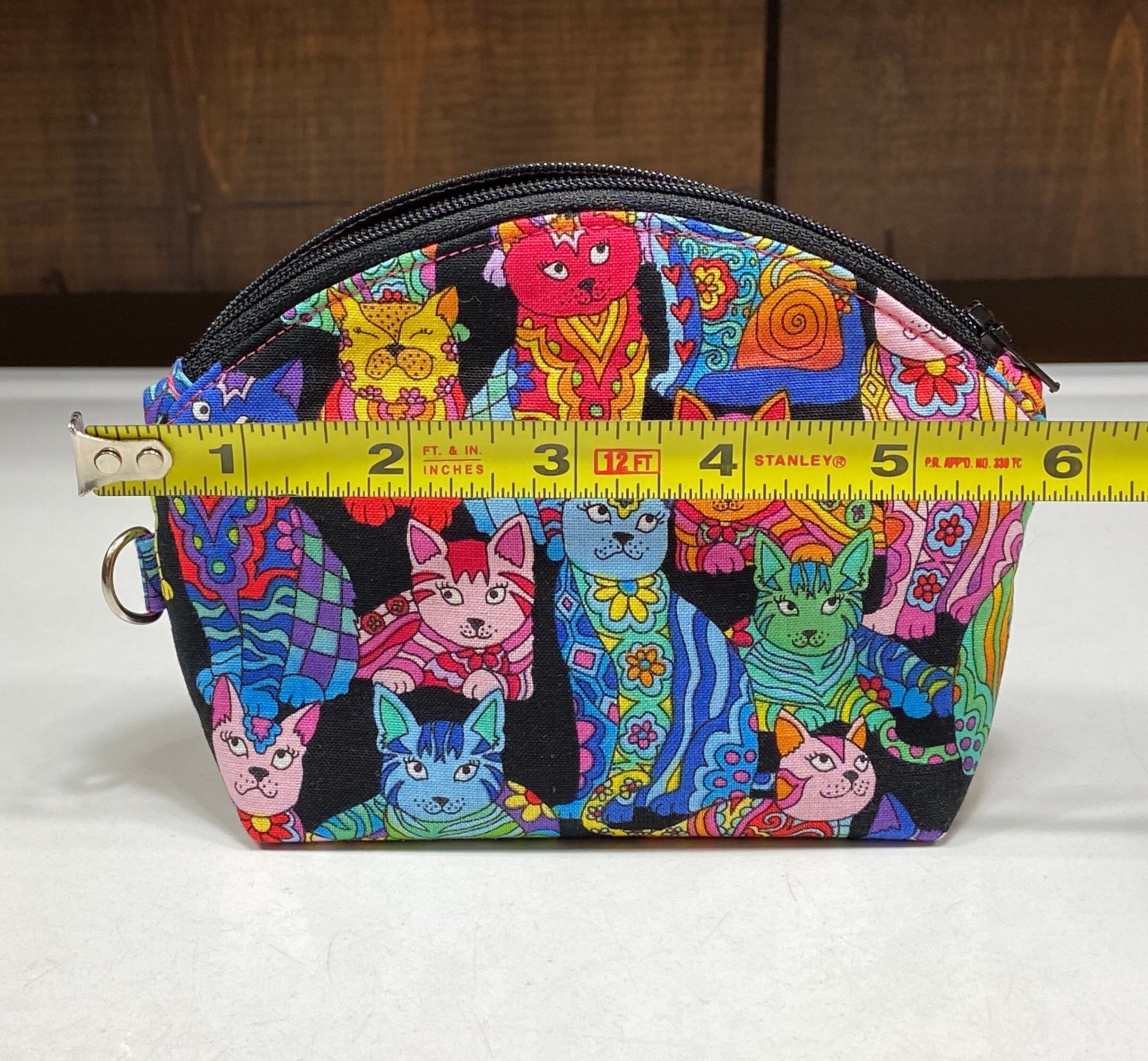 Coin Purse with Matching Wristlet Strap Rounded Zippered | Etsy