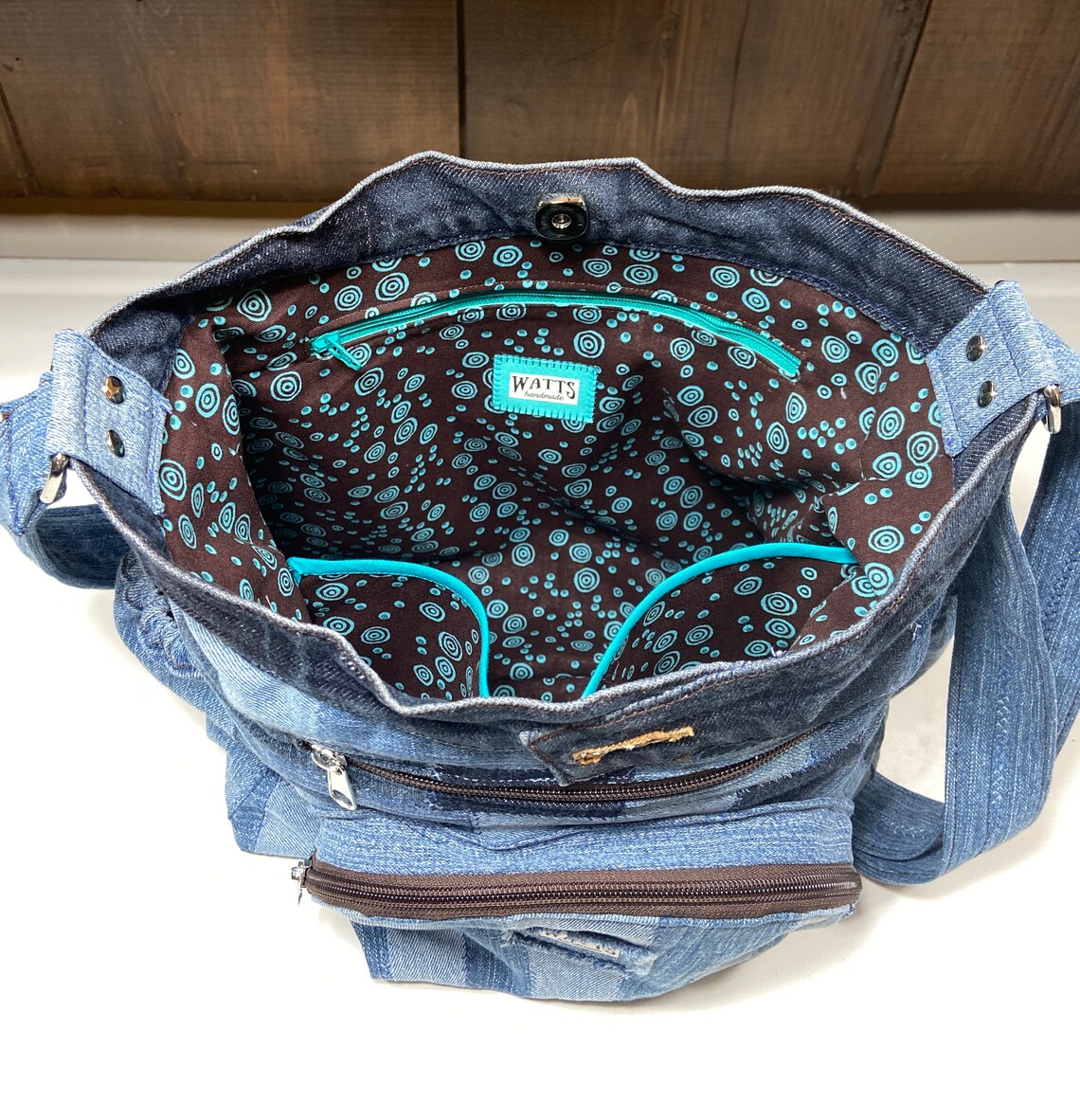 Custom Denim Purse Made-to-order Upcycled Patchwork Denim | Etsy